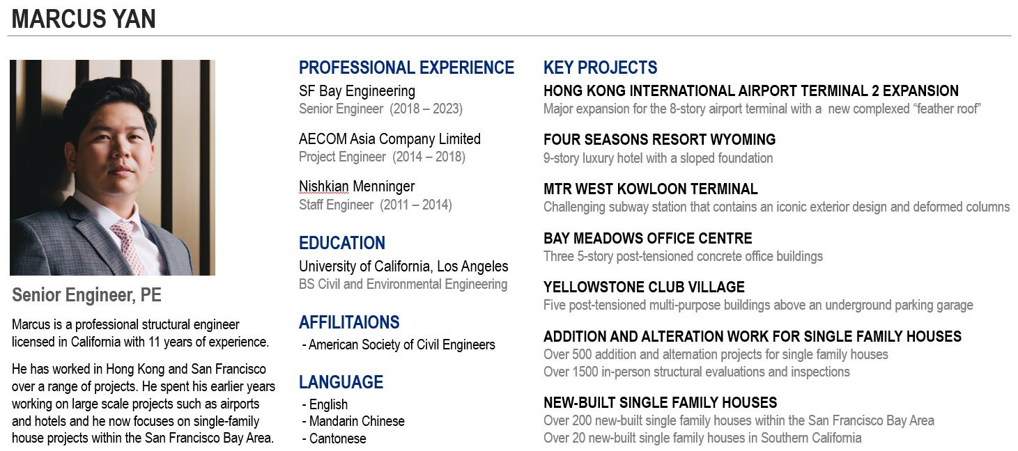 About Us - SF Bay Engineering